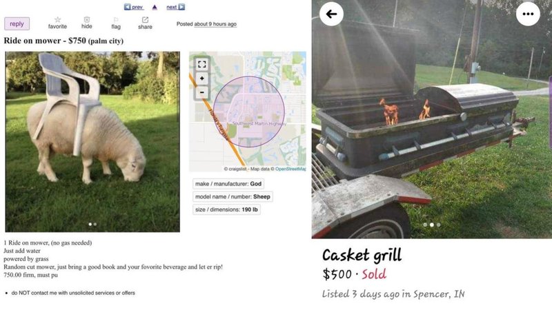 10 Hilarious Things Listed On Craigslist That You Definitely Shouldn't ...