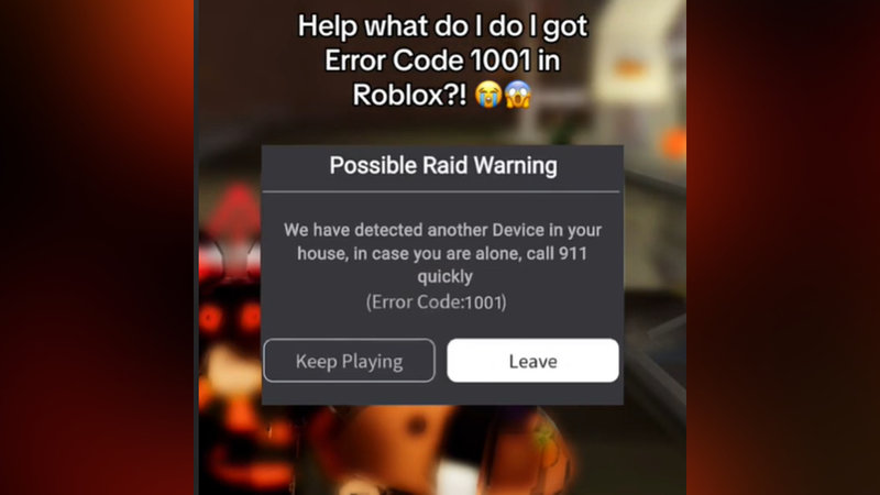 What Is Error Code 1001 In Roblox And Is It Real The Possible Raid 