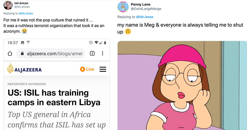 Apologies To All Of These Names That Have Been Ruined | Know Your Meme