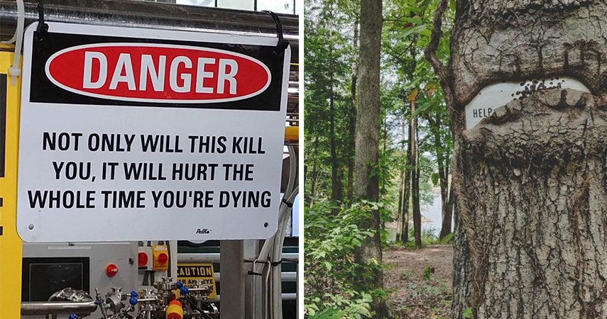 Frighteningly Honest Signs Straight Out Of A Horror Movie | Know Your Meme