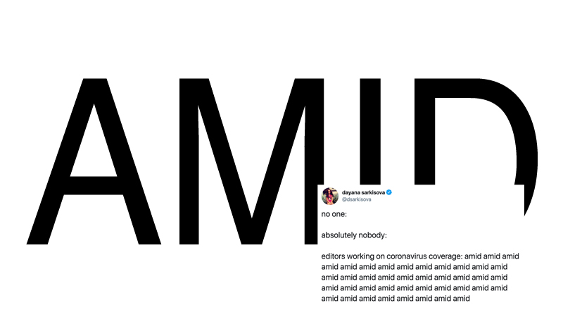 Amid Coronavirus Outbreak, "Amid" Becomes The Word Of The Moment | Know ...