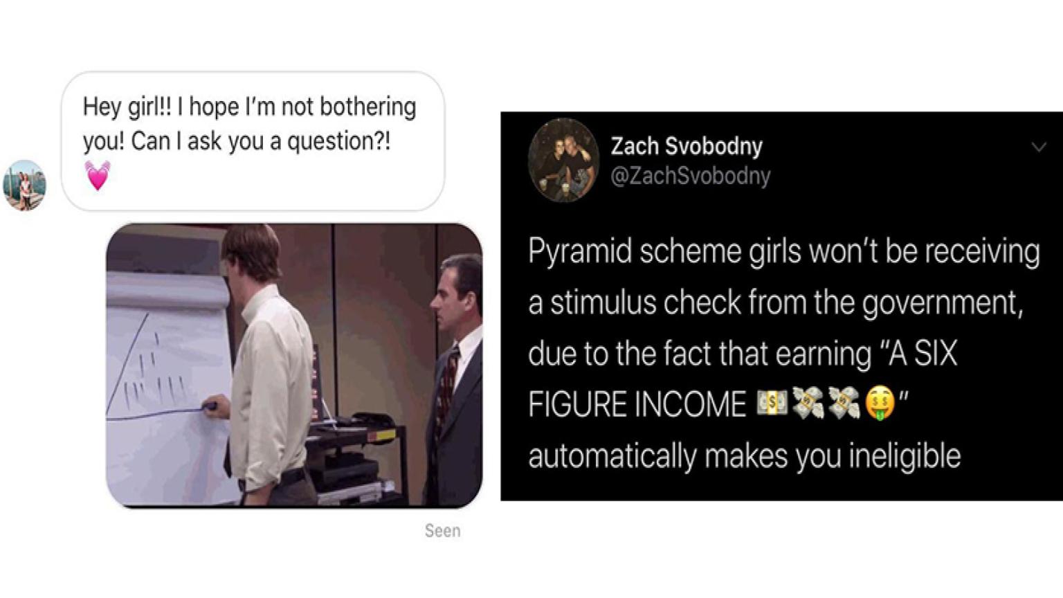 12 People Who Are Not Here For Your Pyramid Schemes | Know Your Meme