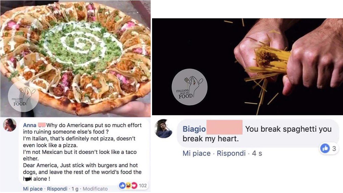 10 'Italian Food Purists' Judging 'Amateurs' Online | Know Your Meme