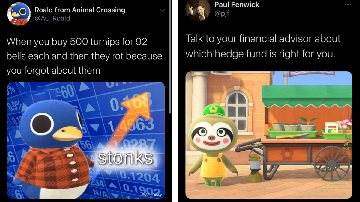 20 'Animal Crossing' Stalk Market Memes For GME-obsessed Teens | Know ...
