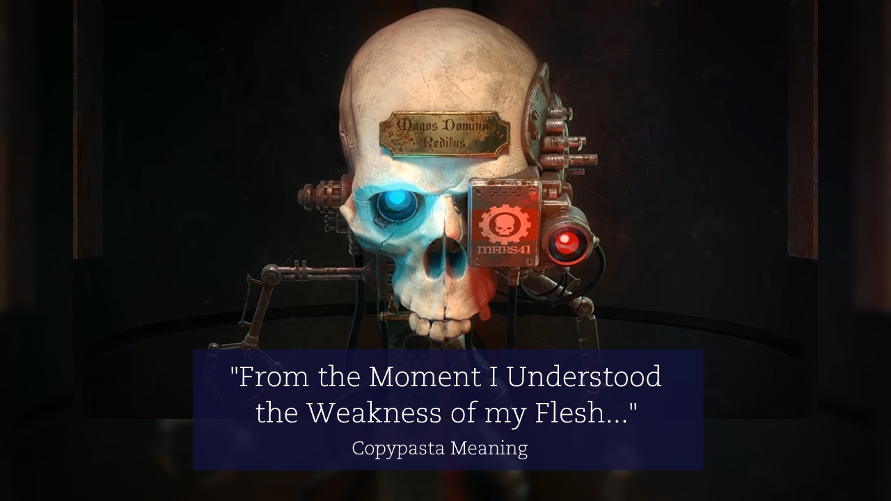 What Are The Origins Of The 'From the Moment I Understood the Weakness ...