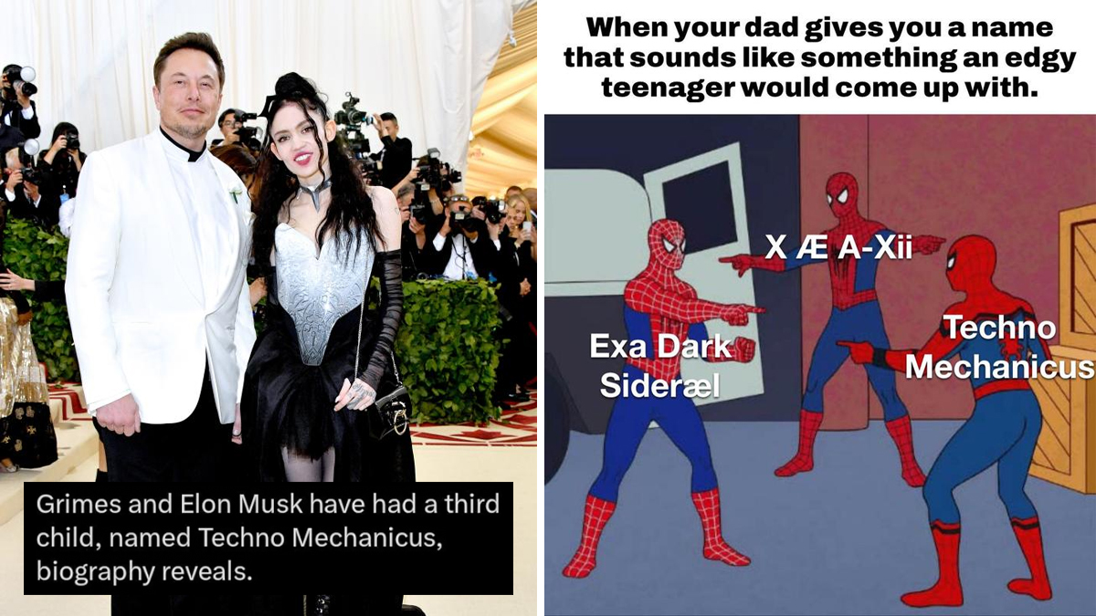 15 Memes Reacting To The Bizarrely Named Third Child Of Elon Musk And ...