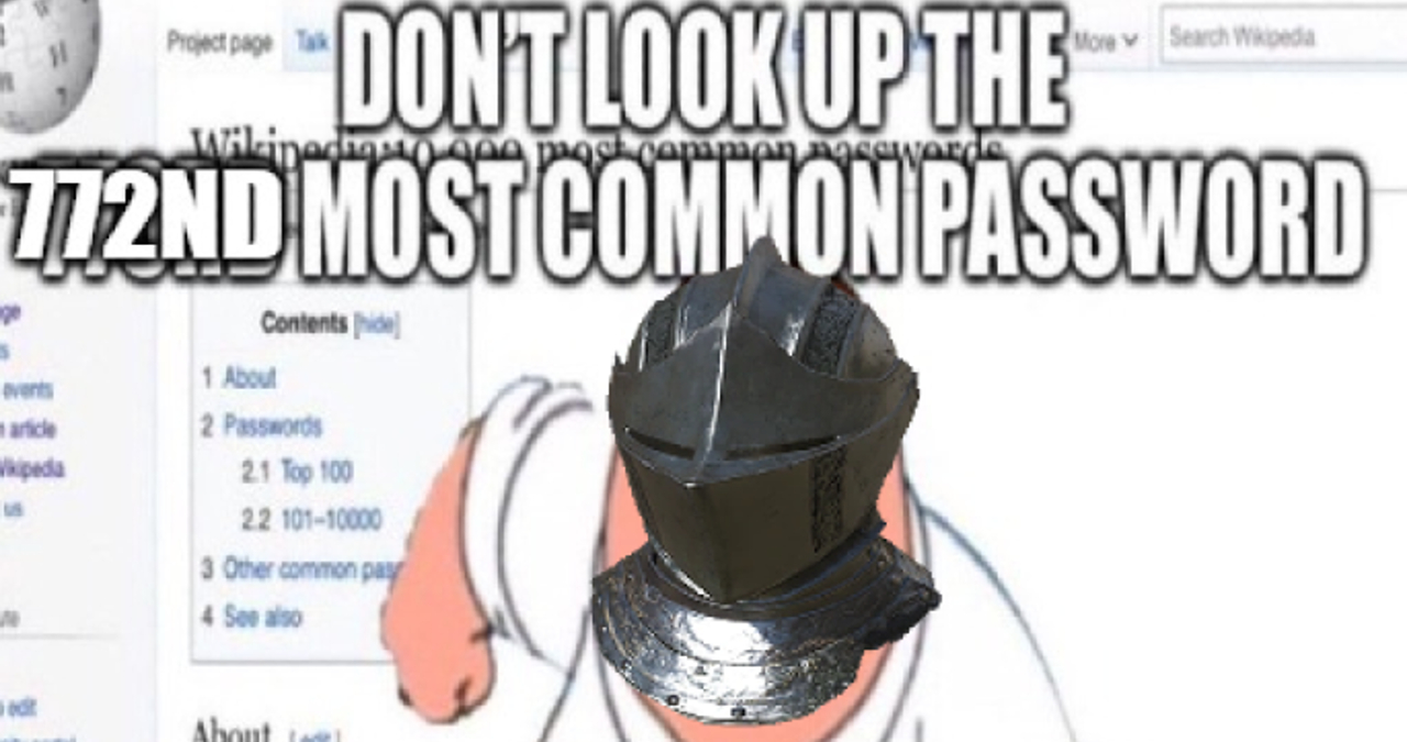 What Is The 772nd Most Common Password? The Viral 'Don't Google' Meme ...