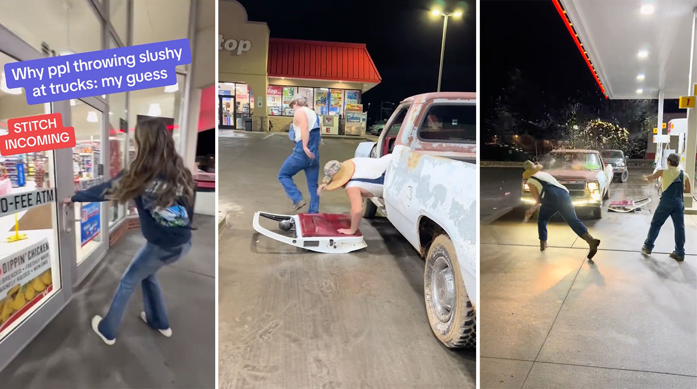 Why Are People Throwing Slushies On Their Trucks? The TikTok 'Slushie ...