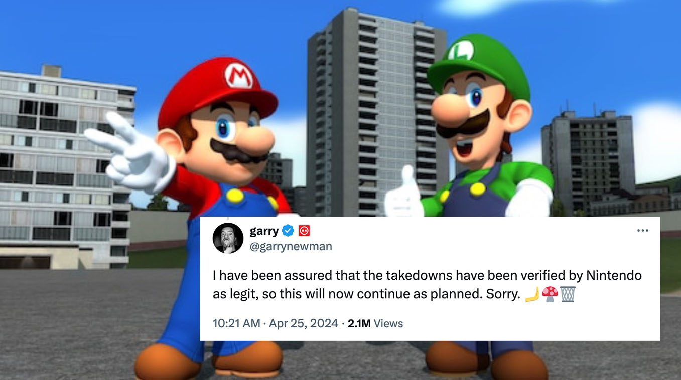 Why Were Nintendo Assets Removed From Games Like 'Garry's Mod'? Aaron Peters And... | Know Your Meme