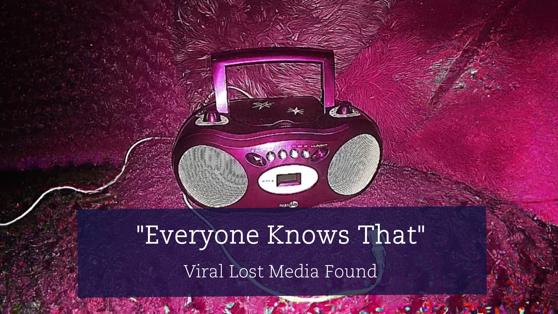 'Everyone Knows That' Lostwave Song: Who Finally Found 'Ulterior ...