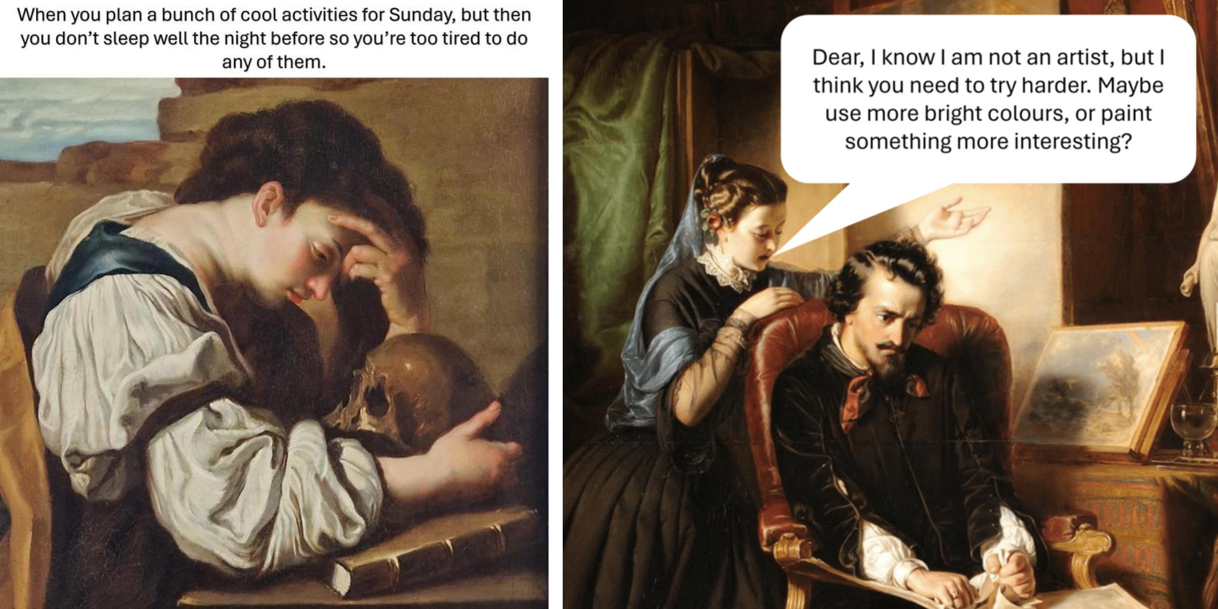 Find Some Modern Relatability In These 25 Classical Works Of Art Turned ...