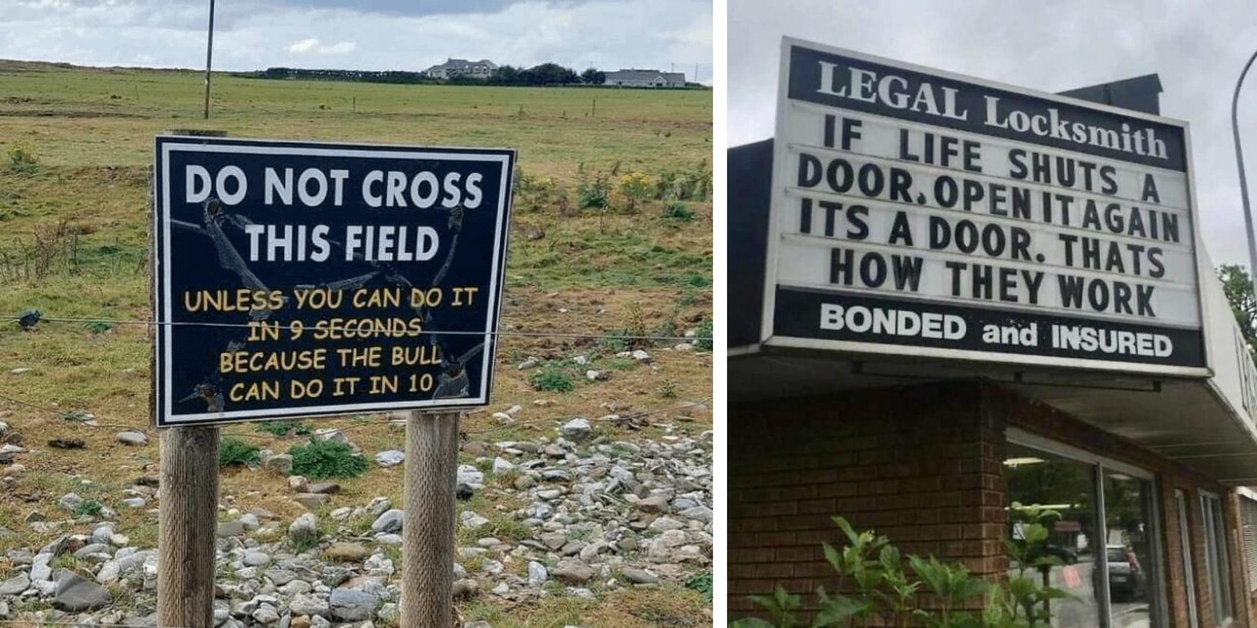 25 Hilarious Signs Spotted In The Wild | Know Your Meme
