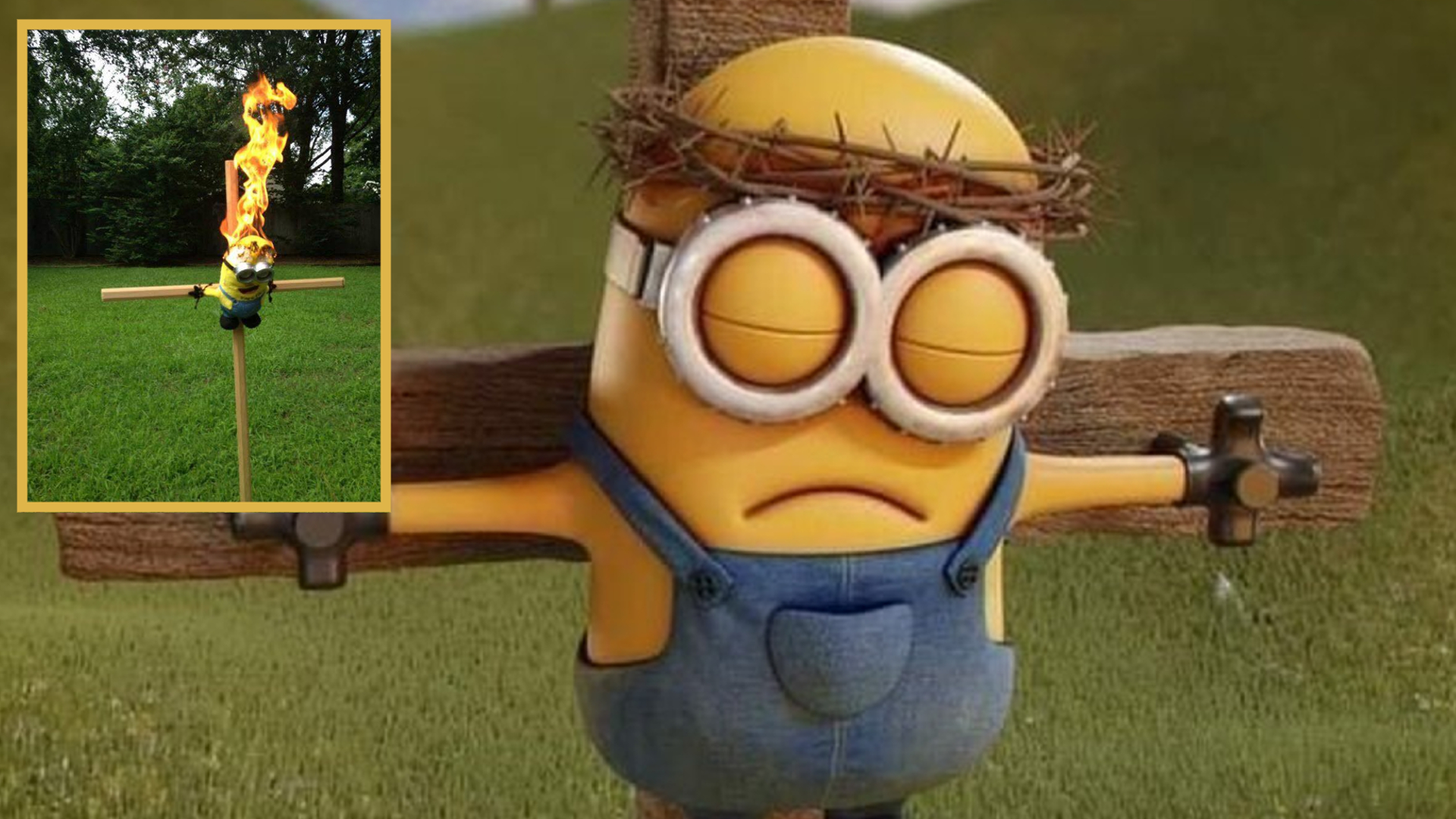 Why Is A 'Crucified Minion' Going Viral On TikTok? The Viral 'Minion On ...