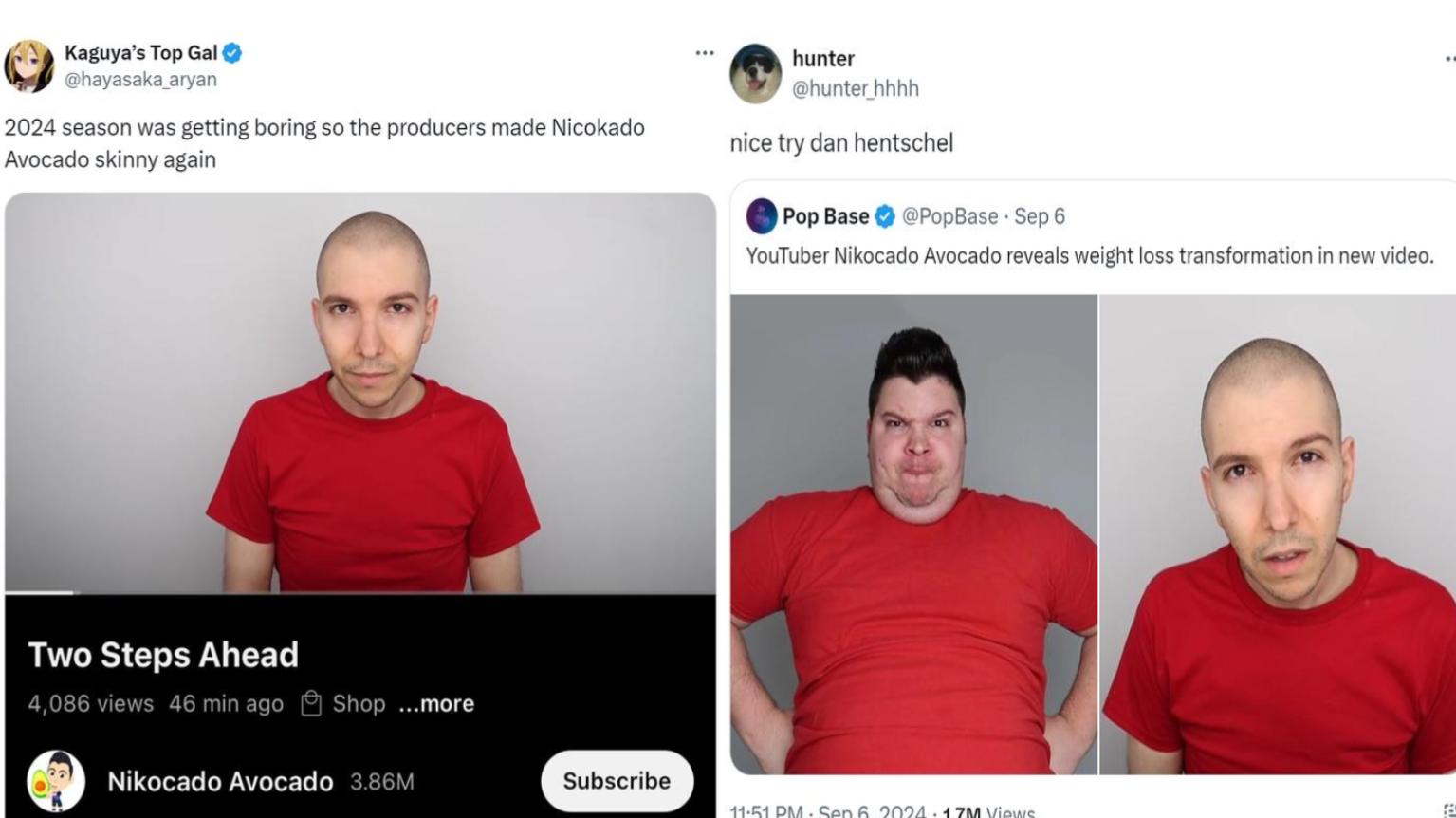 25 Nikocado Avocado Memes About The YouTuber's Weight Loss Reveal ...