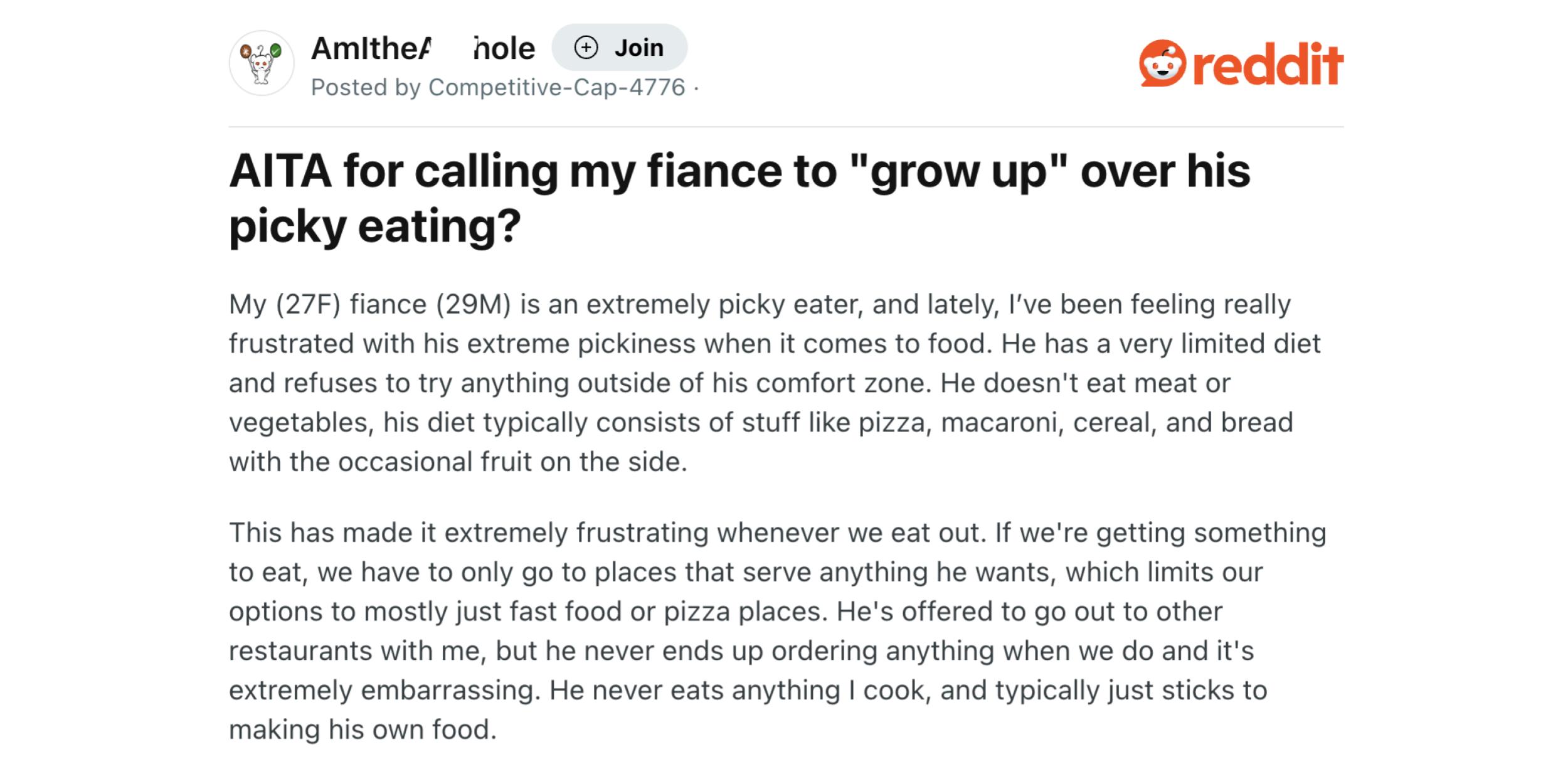 Picky Eating Has Turned This Couple Against Each Other: Who's In The ...