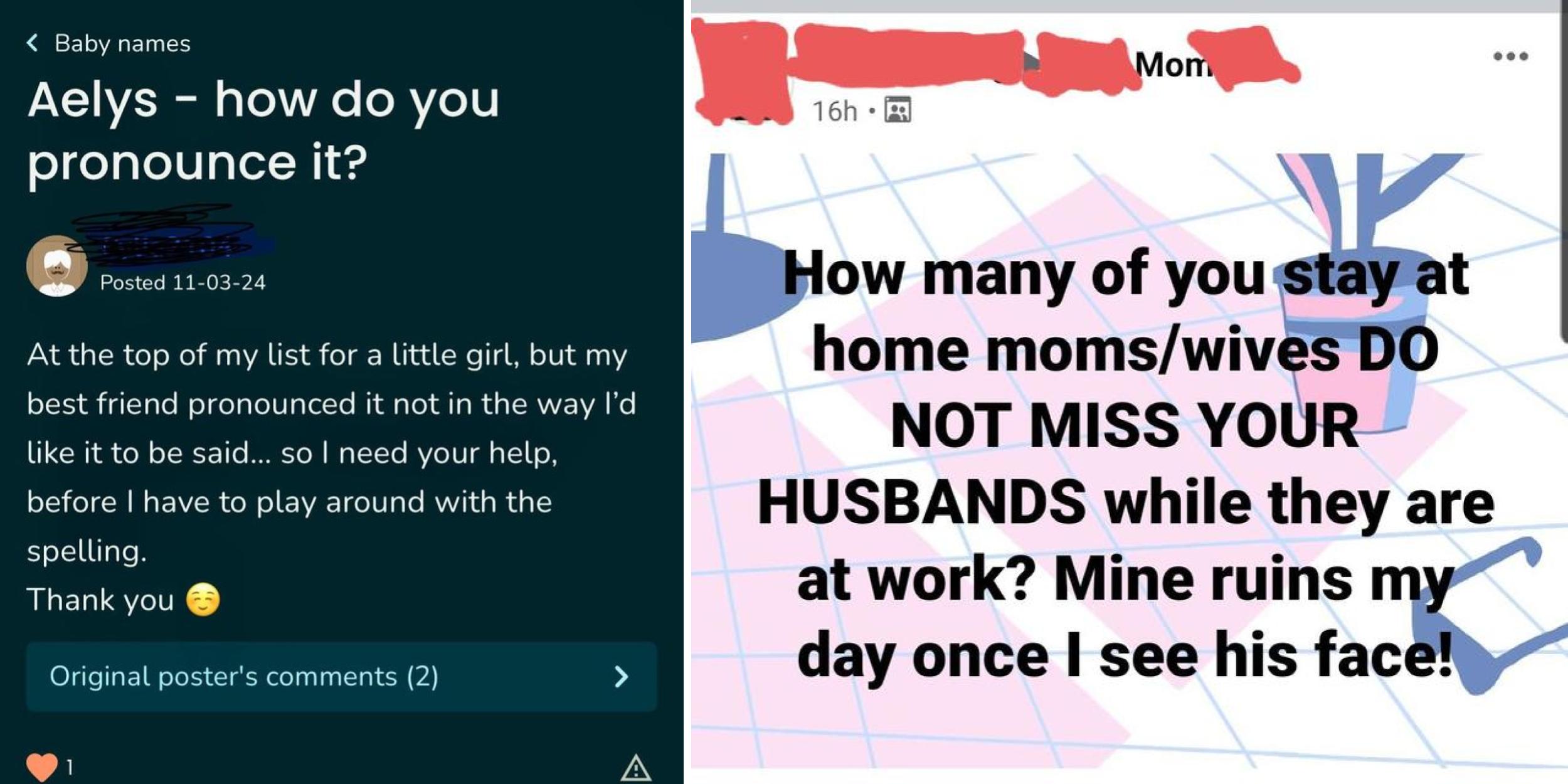 22 Staggering Posts From The Depths Of Parenting Groups On Facebook ...