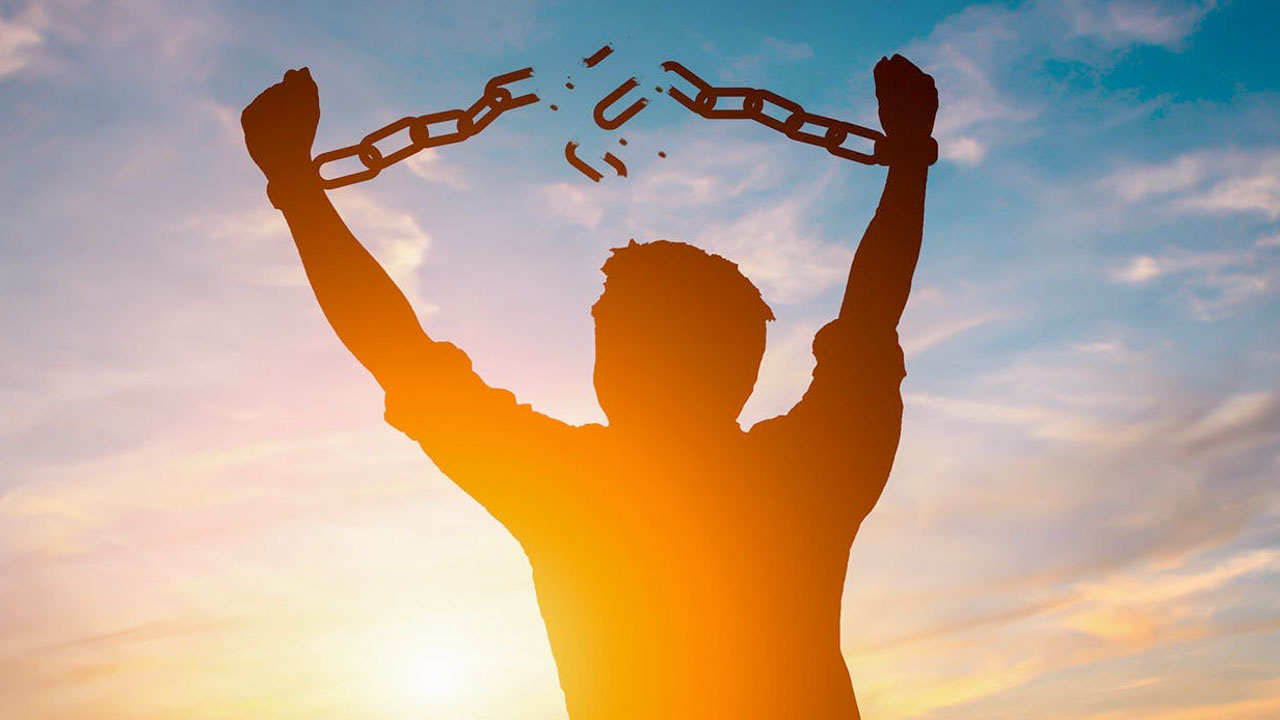 What's The Origin Of The 'Chain Breaking' Image? Memes Featuring A Man Breaking ... | Know Your Meme