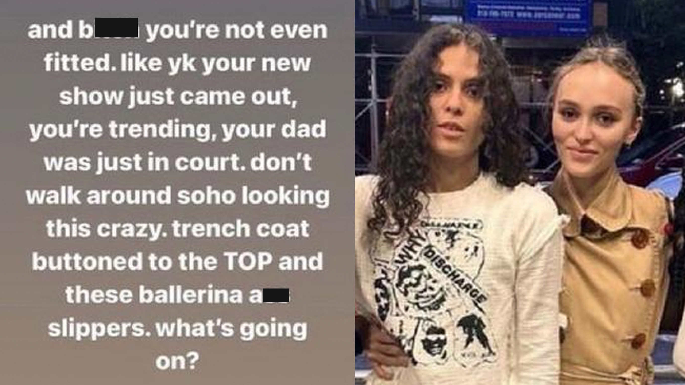 What's The 'Trench Coat Buttoned To The Top' Meme? Lily-Rose Depp And ...