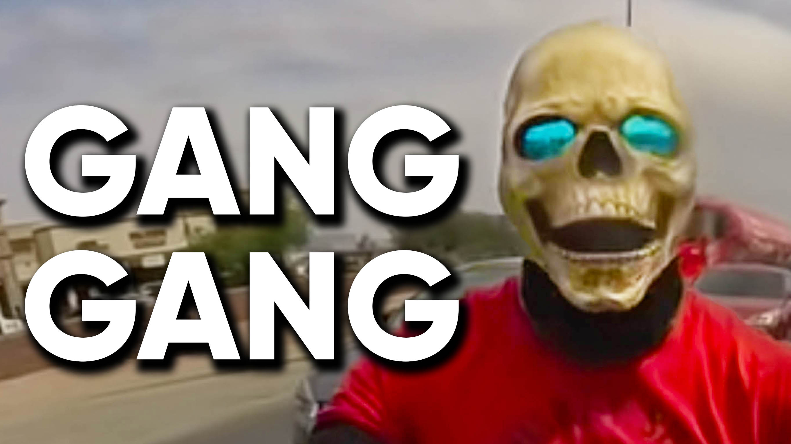 The I Be Yelling Out Gang Gang of the Skull Motorcycle Guy on TikTok explained.