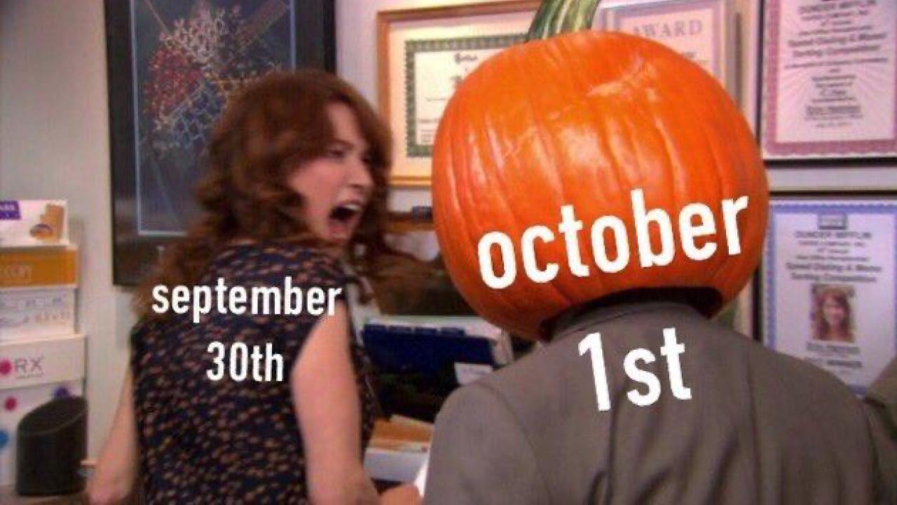 This Is How People Are Sliding Into October... | Know Your Meme