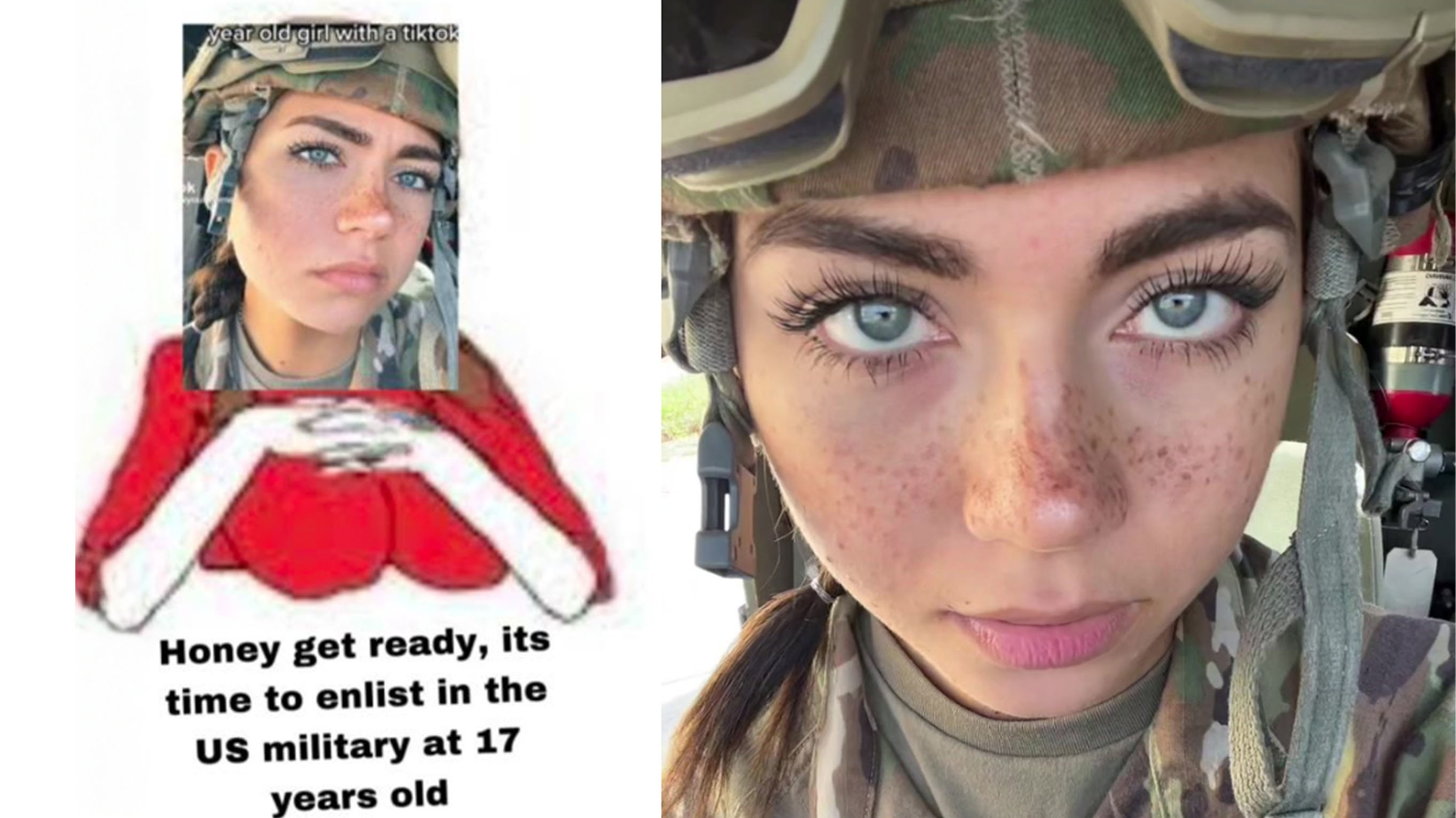 U.S. Army E-Girl / Lunchbaglujan | Know Your Meme