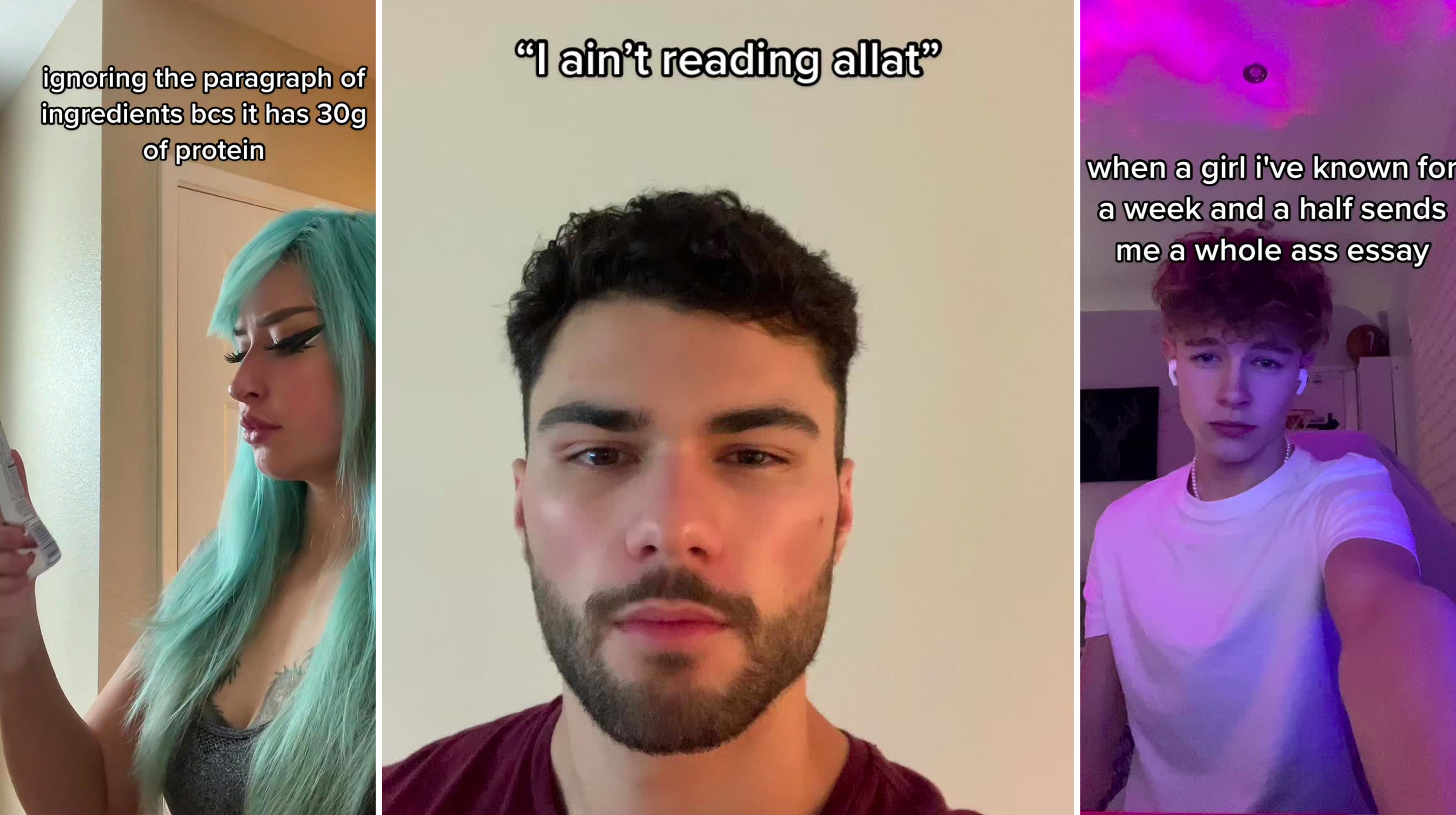 I Ain t Reading All That TikTok Sound Video Gallery Sorted By Score