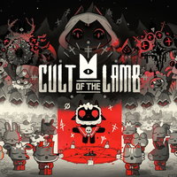 Cult of the Lamb video game promo artwork and title.