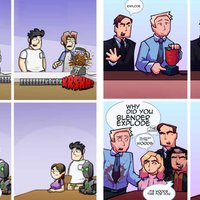 Why Did You Blender Explode meme examples and webcomics.