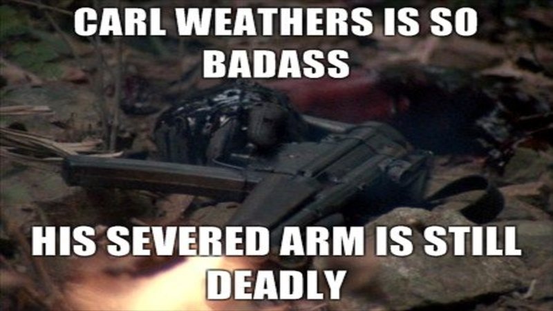 Carl Weathers Predator Gun