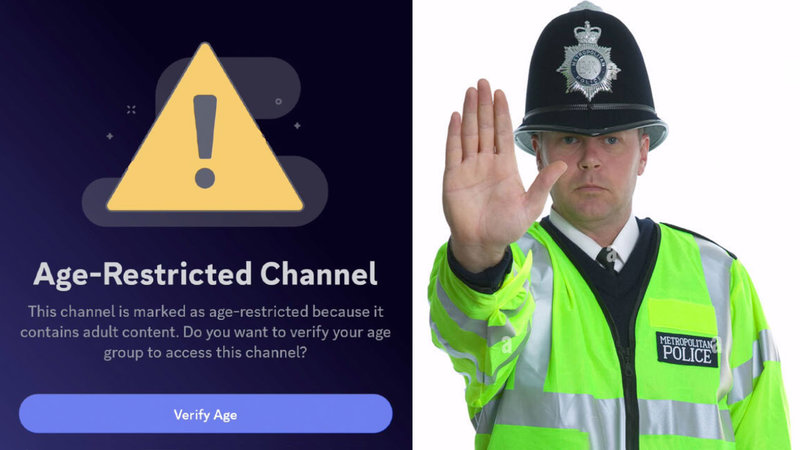 UK Online Safety Age Verification Law and act image and meme examples.