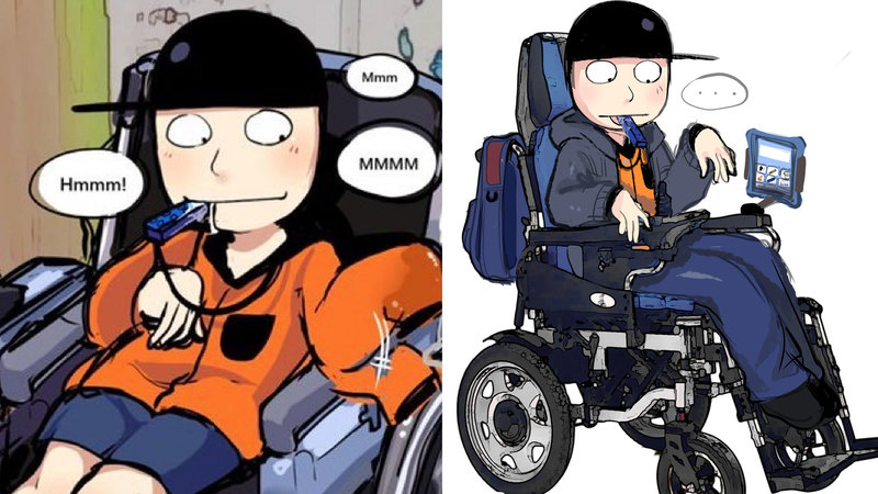 Kevin Spencer Cerebral Palsy Wheelchair Fan Art | Know Your Meme