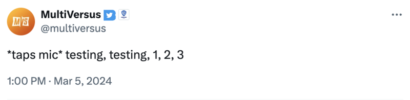 'Multiversus' Appears To Rise From Dead, Tweeting After It Closed Its Monetized ... | Know Your Meme