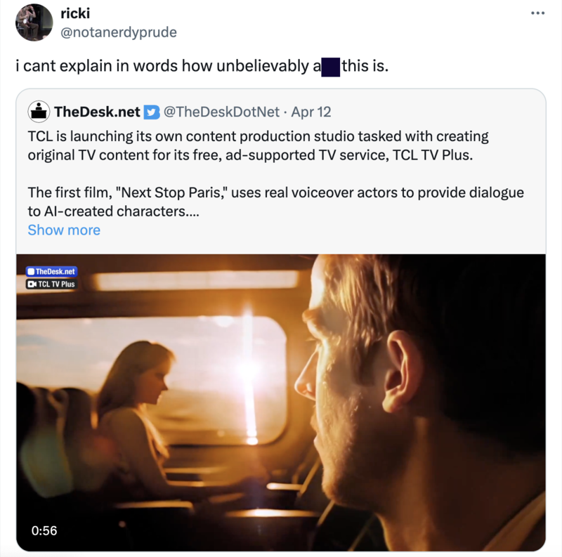 Home Appliance Company TCL Made A Fully AI-generated Romcom, And Its ...