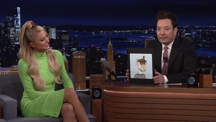 Paris Hilton And Jimmy Fallon Flex Their Bored Ape NFTs As The Internet ...