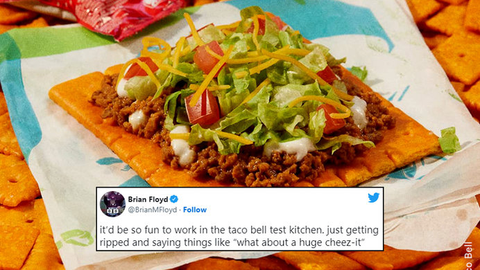 Taco Bell Unveils Massive Cheez-It Tostada, Reportedly Sixteen Times ...