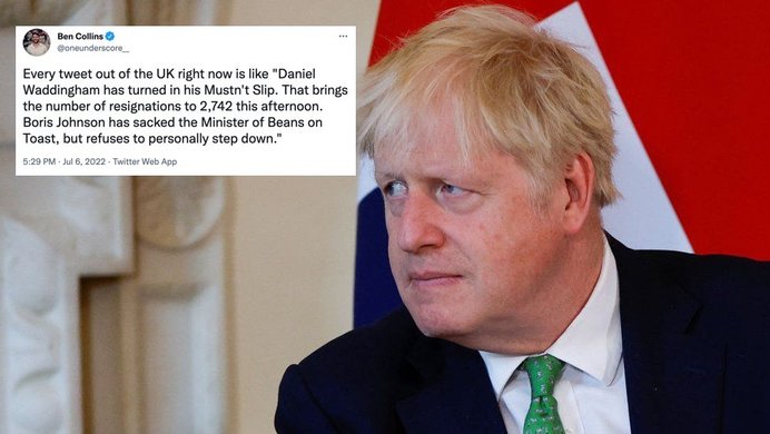Boris Johnson Resigns As Conservative Party Leader But Not As Prime ...
