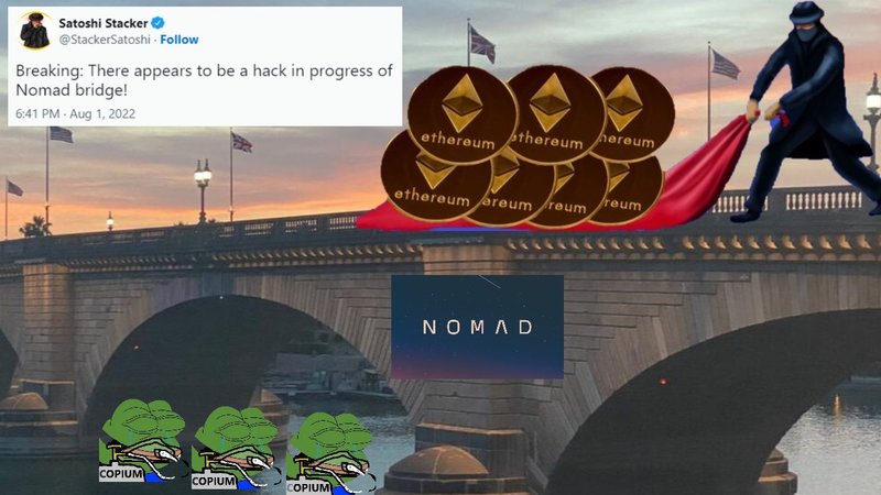 Popular Crypto Service Nomad Bridge Hacked For Over 190 Million Dollars | Know Your Meme