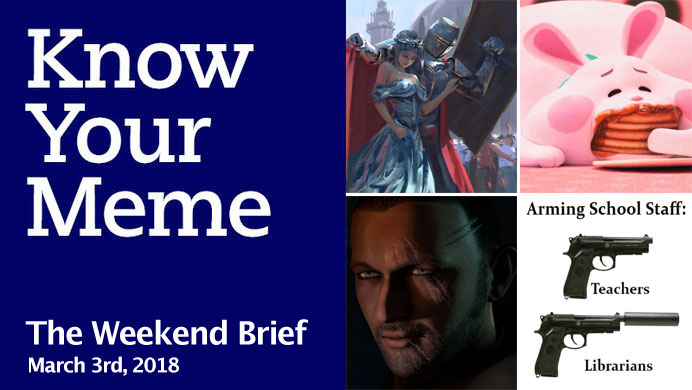 Weekend Meme Briefing: Knight Protecting Princess, Pink Rabbit Eating ...