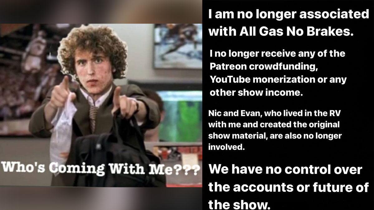 Andrew Callaghan Leaves All Gas No Brakes | Know Your Meme