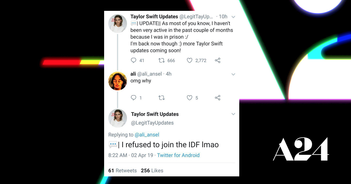 A24 Parody Account Asks Twitter For Tweets To Turn Into Movies, Bringing Back So... | Know Your Meme