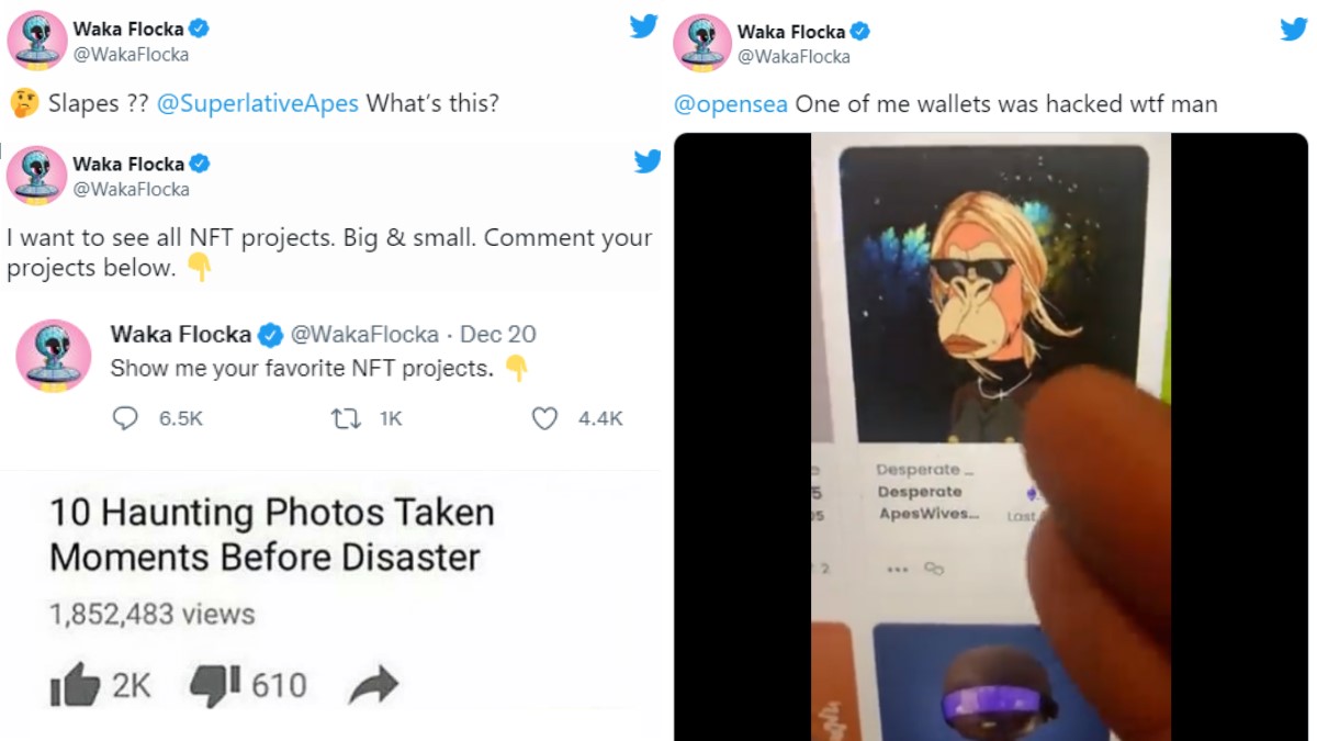 Waka Flocka Flame Asks For NFT Projects Gets Scammed For $19,000 Days ...