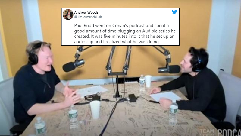 Paul Rudd Flawlessly Revives 'Mac & Me' Joke On Conan Podcast | Know ...