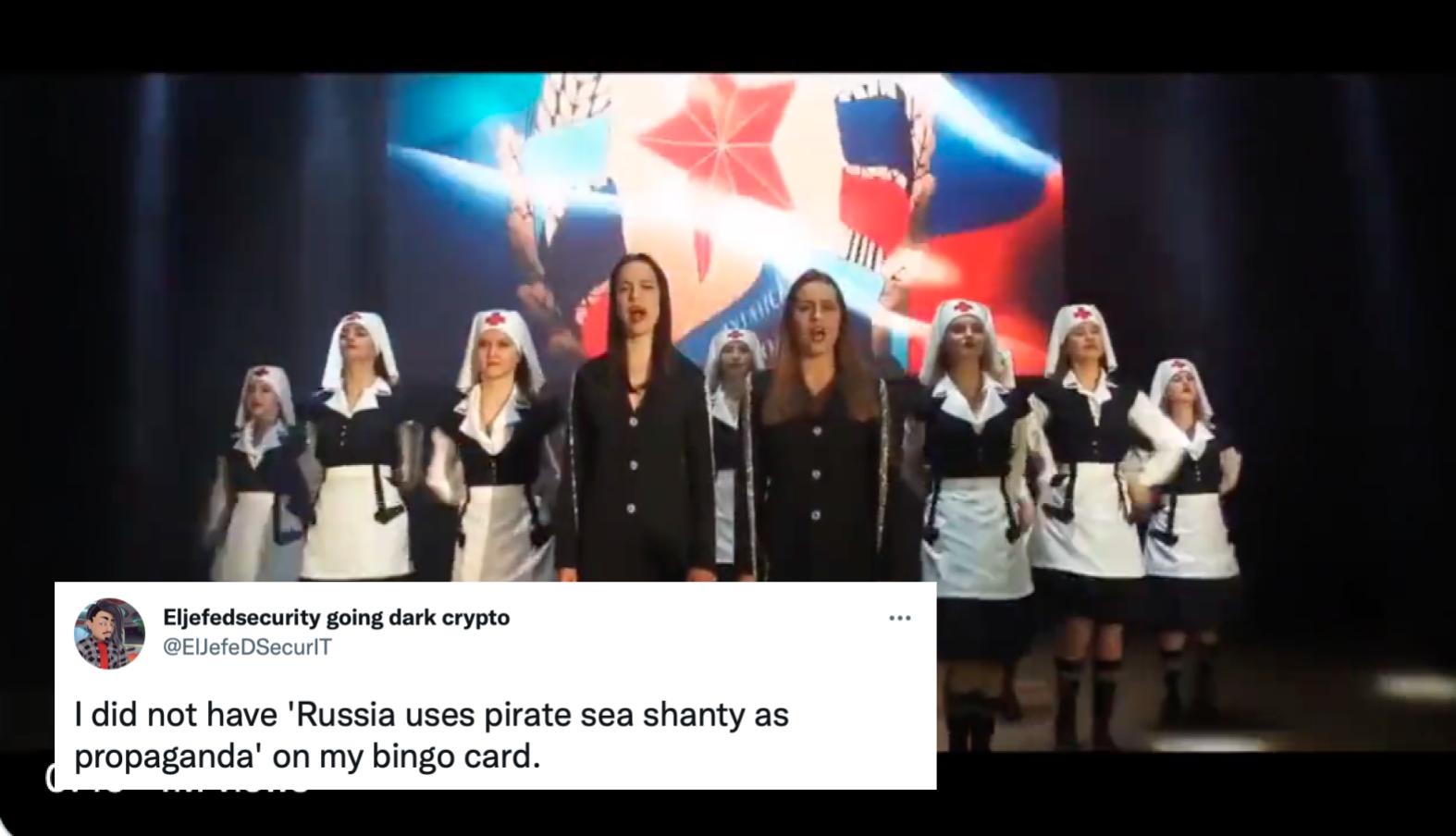 Propagandist Russian Sea Shanty Video Steals Melody And Beat Of Viral ...