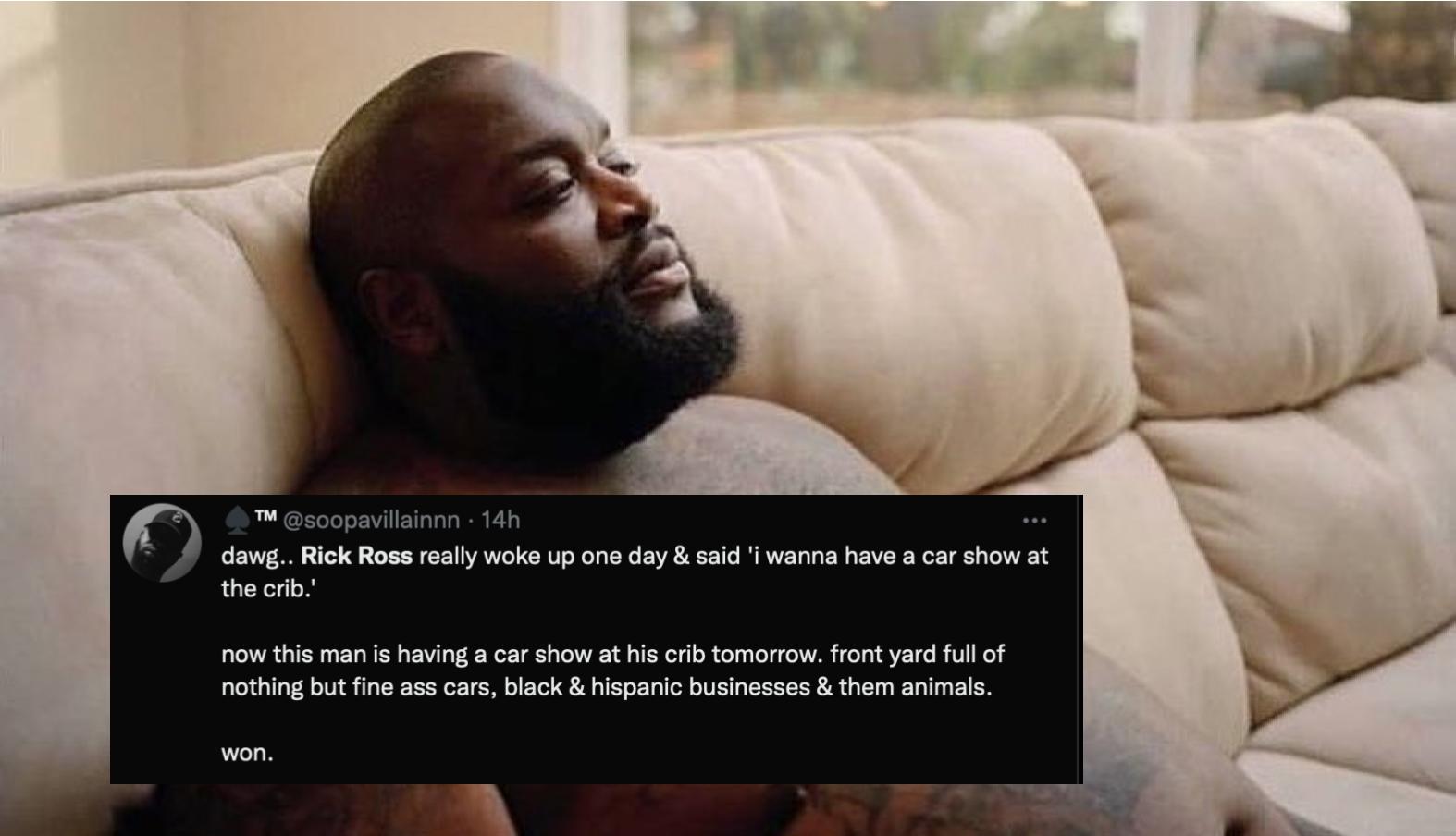 Rick Ross Living His Best Life And Hosting Car Show, To The Delight Of ...
