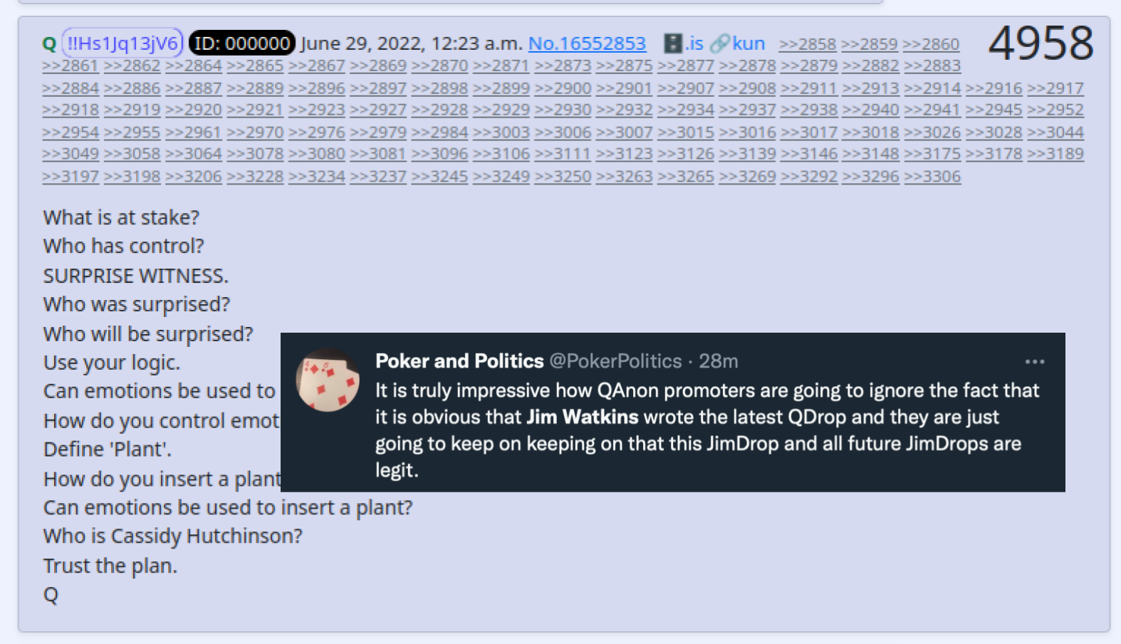 QAnon Is Back On 8kun But Many Believe It Is Just Jim Watkins Trying To ...