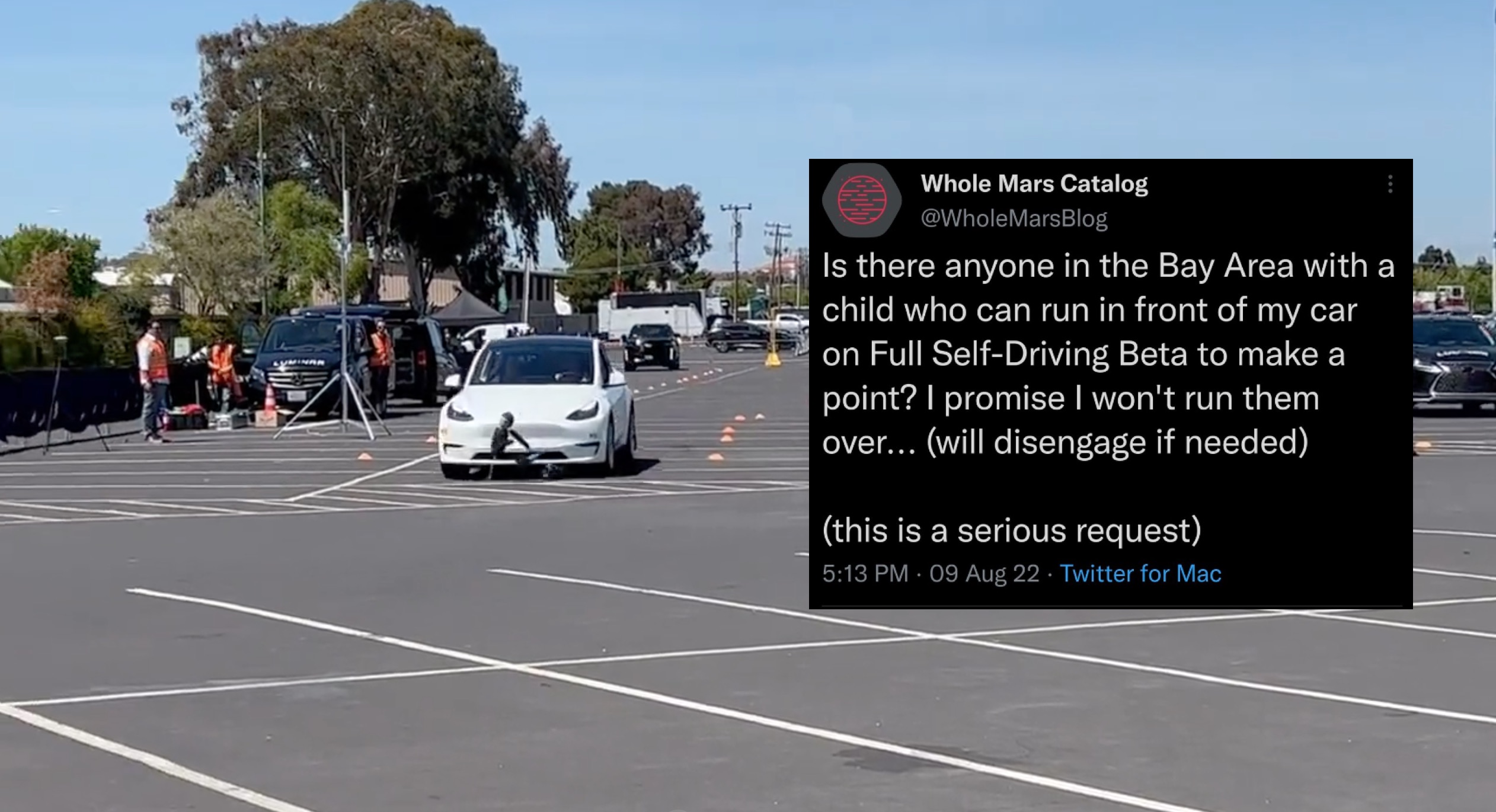 After Tests Purport To Show Self-driving Teslas Won't Stop For Children ...