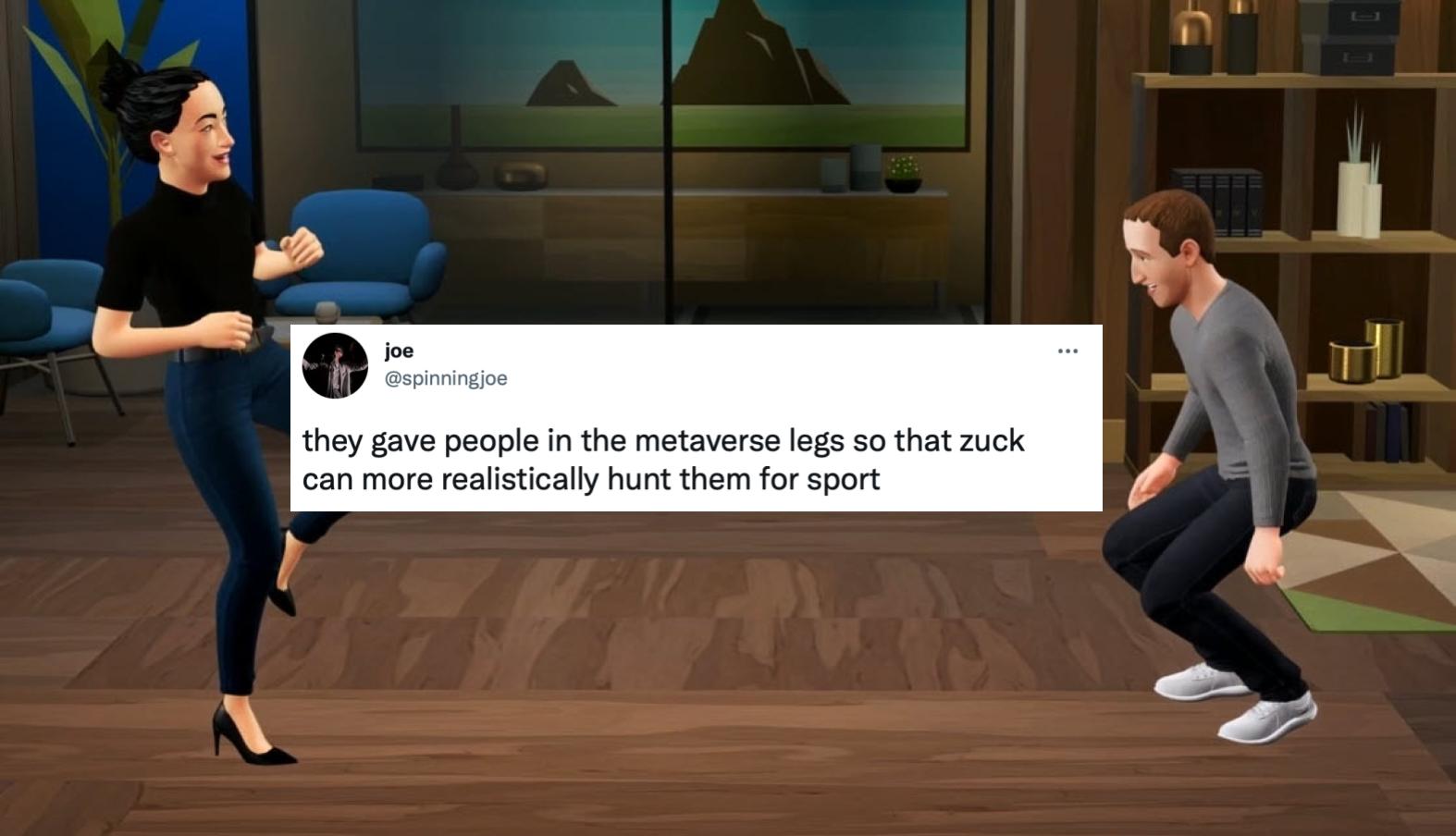 Zuck Announcement Of Legs In The Metaverse Leads To Heavy Criticism ...