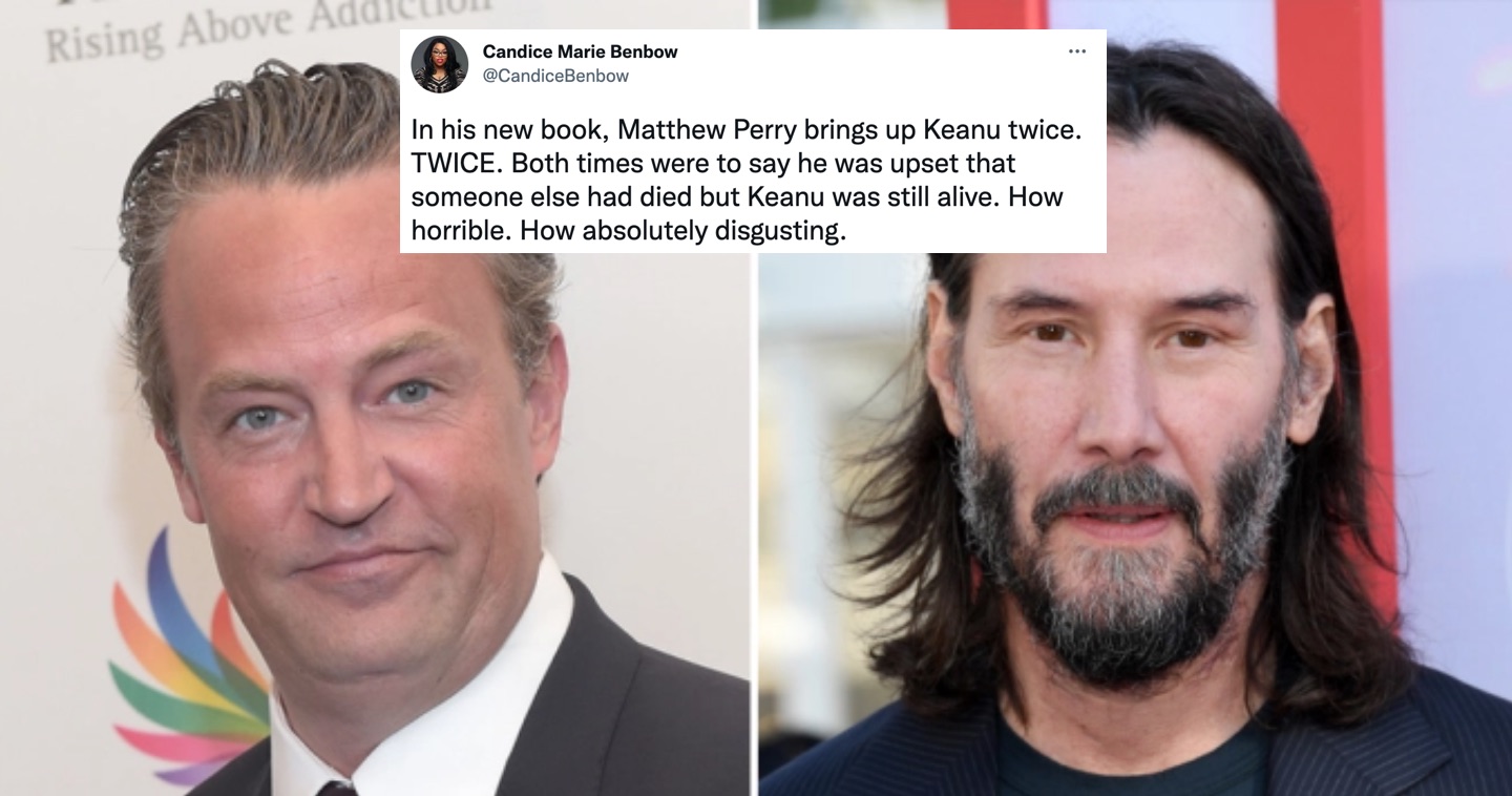 Internet Confused After Matthew Perry Appears To Wish Keanu Reeves Was ...