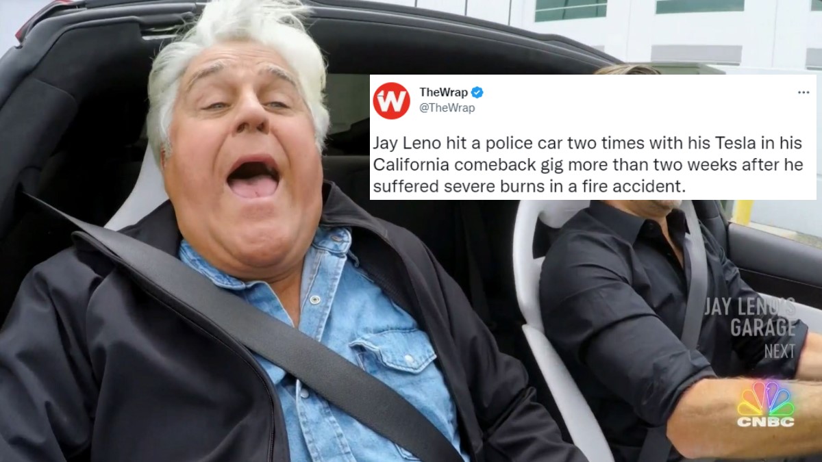Jay Leno Hitting Cop Car Twice With Tesla Leads To Some Calling Tesla's ...