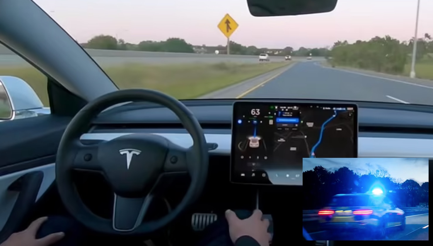 Tesla Driver Falls Asleep At Wheel, Leads Police On 15 Minute Car Chase ...